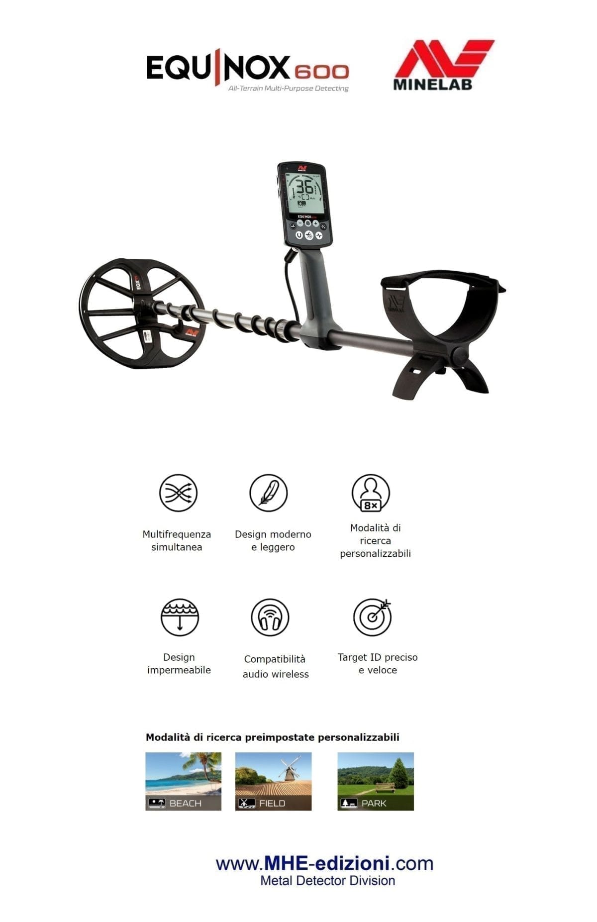 Equinox 600 Minelab Metal Detector - Mhe Detector